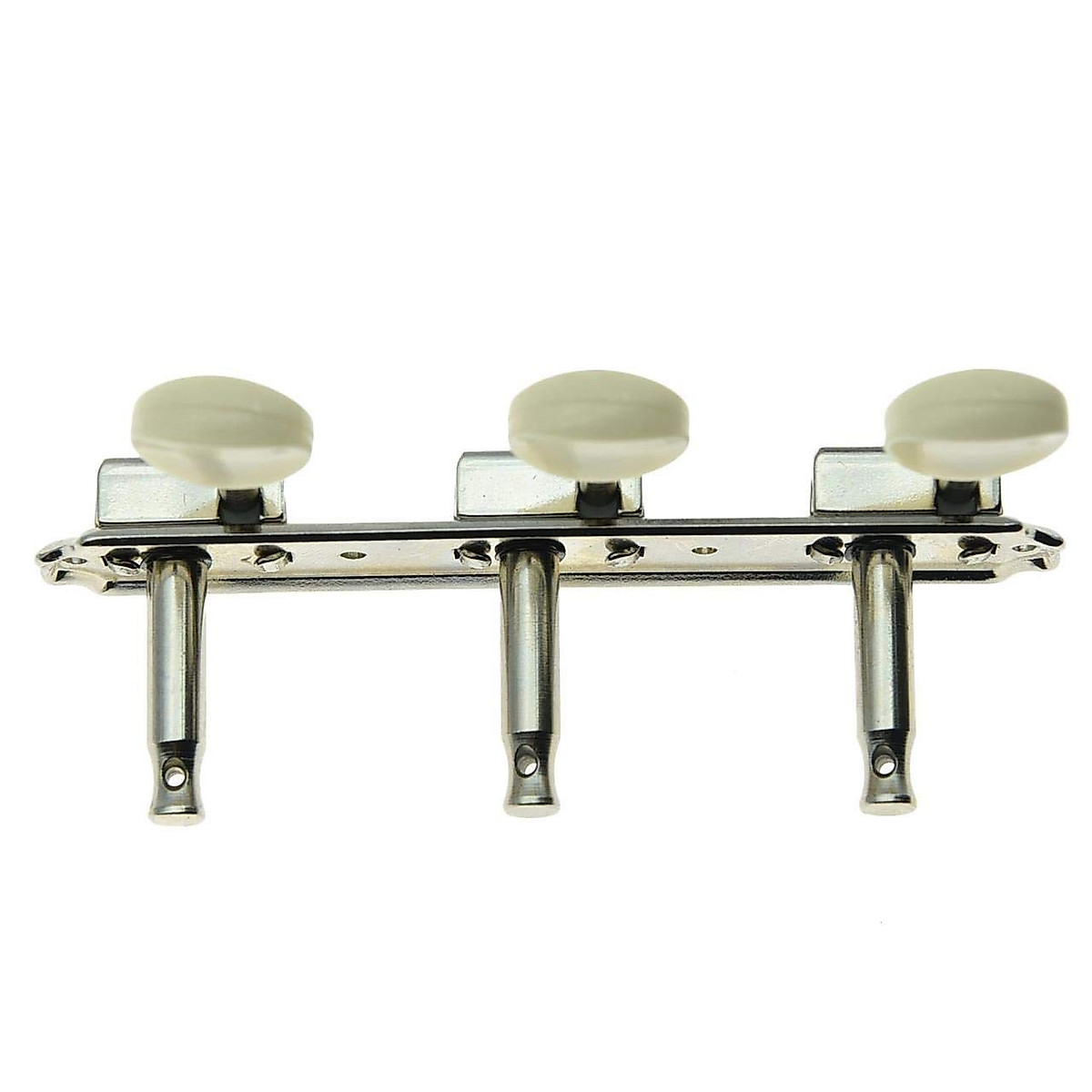 KAISH Nickel w/Aged White 3 per side 3x3 on a Plate Vintage Guitar Tuning Keys Tuners