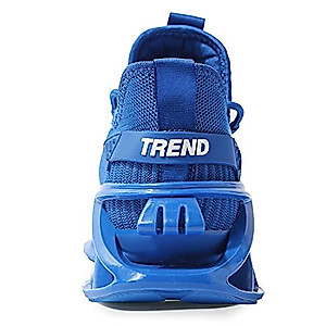 kokib Men's Running Sports Walking Shoes Mesh Lightweight Breathable Athletic Jogging Fashion Sneakers Blue