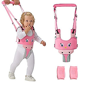 ORANGEHOME Baby Walker, Toddler Walking Harness Assistant, Handheld Walk Helper Babies, Safety Harnesses Breathable Help Stand Up&Walk Learning Helper for 7-24 Month Infant Activity-Pink