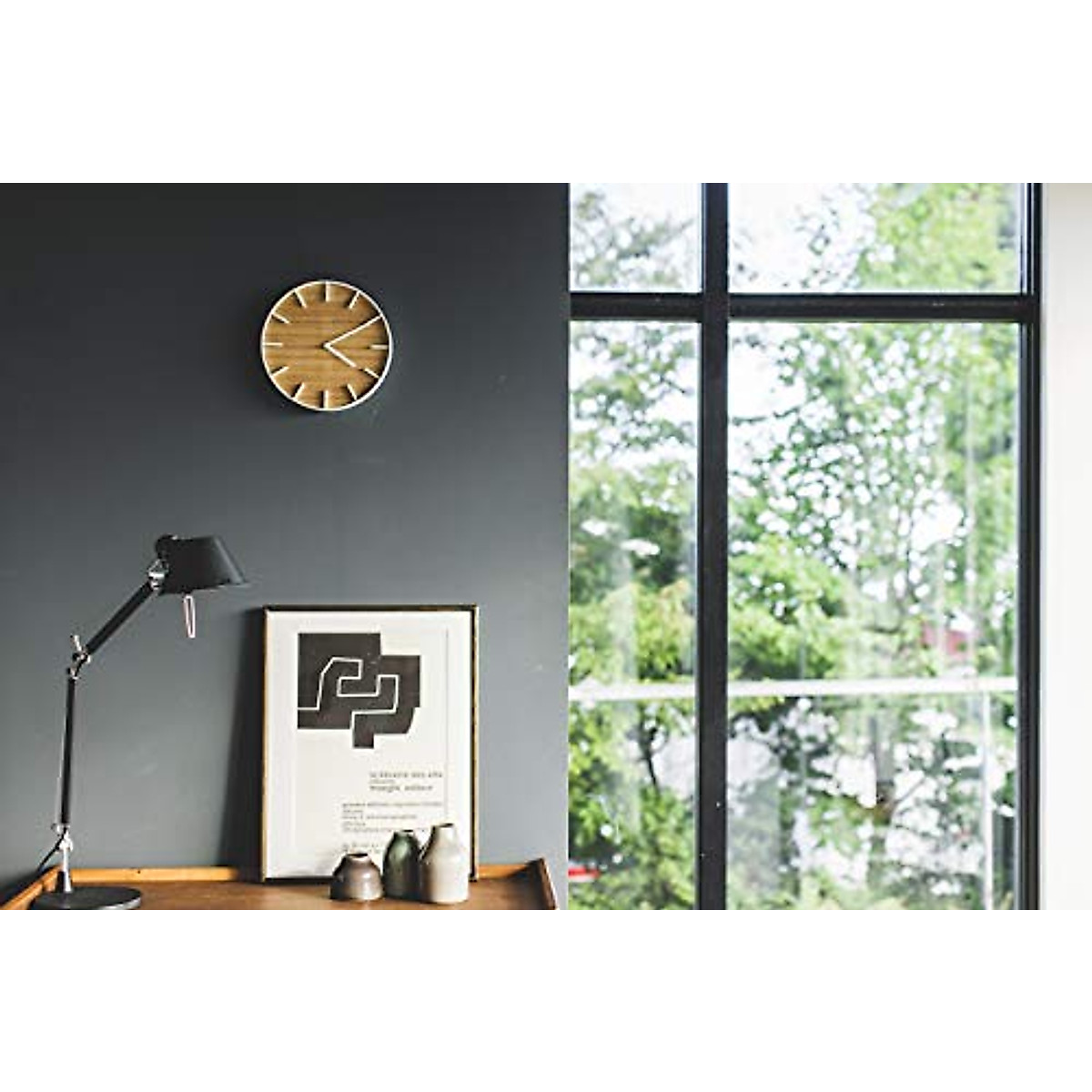 Yamazaki Home Wall Clock - Modern Wood Home Decoration Steel + Wood One Size Ash