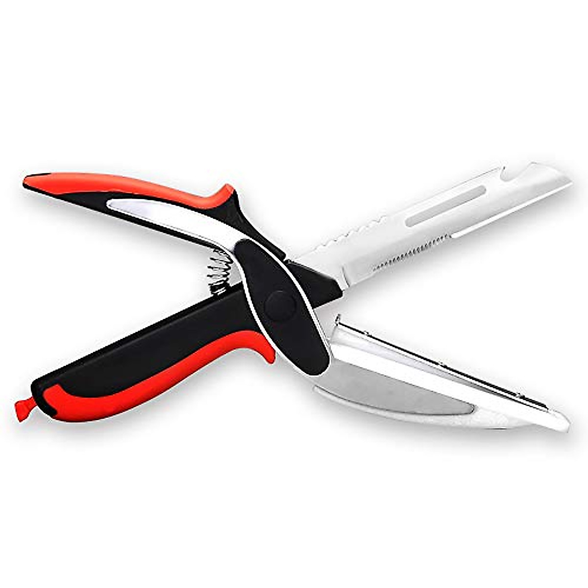 Food Cutter Choppers Meat Scissors Kitchen Shears,Quick Vegetable Slicer with Cutting Board Knife Kitchen Must Haves Chopping Scissors for Kitchen