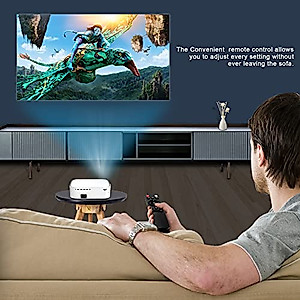 Jorkar 5G WiFi Bluetooth Home Projector, Native 1080P Movie Projector, 500ANSI 10000L Bright, Dual 5W (10W) Stereo Speakers, Dolby Supported, for Movies Gaming Meeting, for TV Stick iOS Android PS5