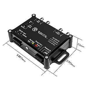 Recoil LOCD Active 2-Channel Line Output Converter Line Driver 2-in-1, 10V Line Output Signal with Auto Sense Remote Turn-on