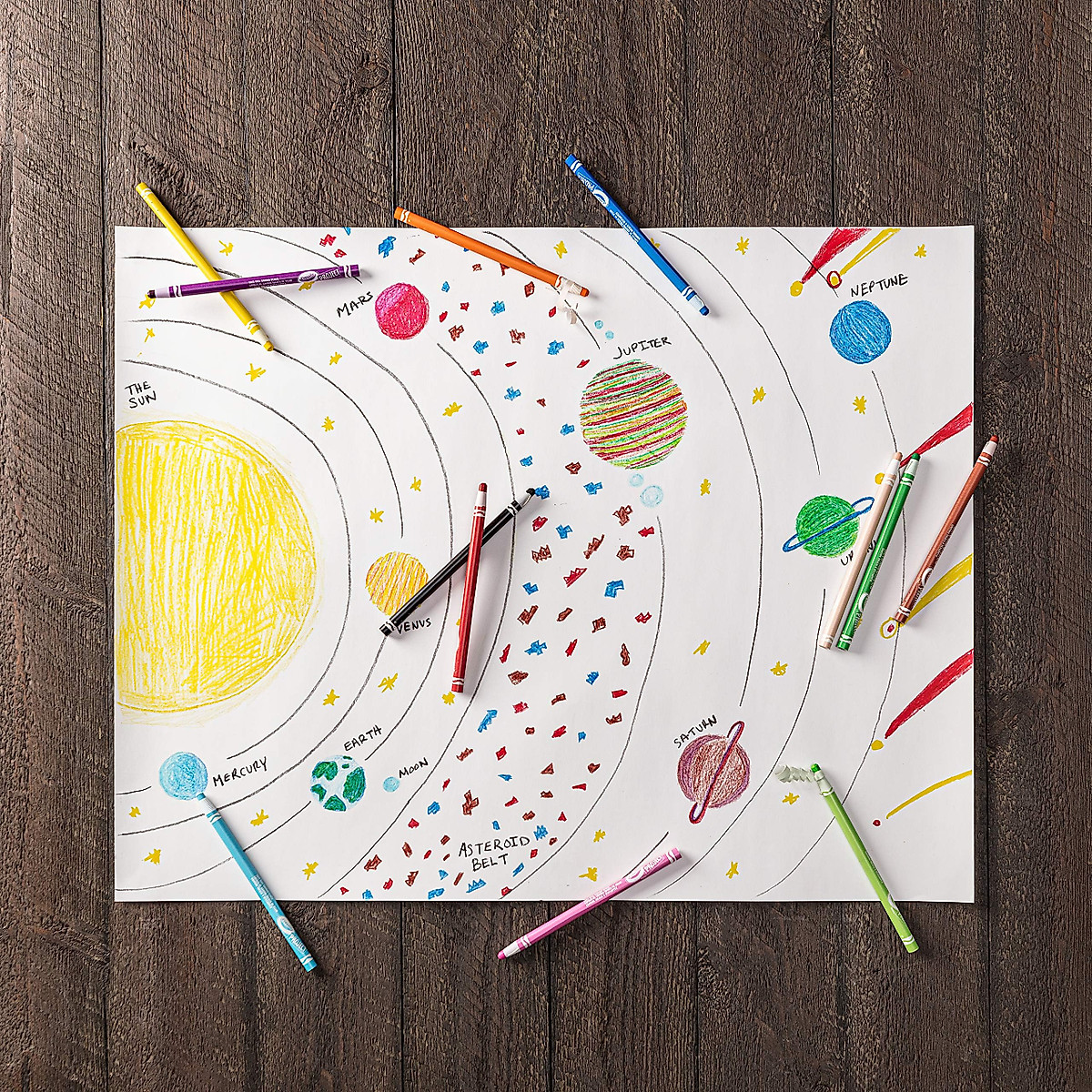 CRAYOLA Easy Peel Crayon Pencils, Pack of 12