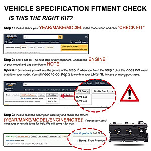 ECCPP Engine Valve Cover Gasket 4S4Z6582C for 2005-2008 for Ford Escape for Ford Focus Transit Connect for Mercury Mariner 4S4Z6582CA Valve Cover Gasket Kit