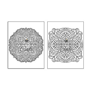 125 Mandalas: An Adult Coloring Book Featuring 125 of the World’s Most Beautiful Mandalas for Stress Relief and Relaxation (Mandala Coloring Books)