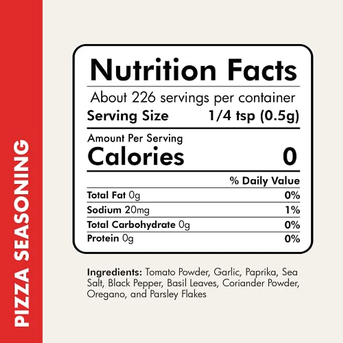 Flavor God Pizza Seasoning Mix Low Sodium, Kosher, Gluten & Dairy Free, Vegan Keto-Friendly Natural Healthy Spice Blend For Grilling Chicken Beef Seafood Vegetables, Salad, Tacos, Ravioli, Dips, Pasta