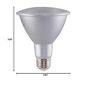 SATCO S29431 12.5 Watt 120 Volt PAR30LN Reflector LED Bulb 3000K; 40 deg. Beam Angle; E26 Medium Base (6 LED Light Bulbs)