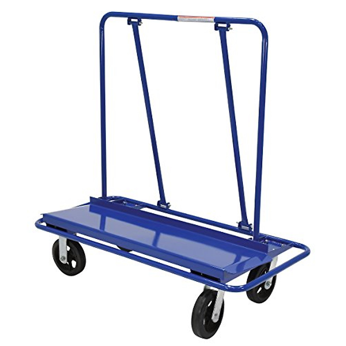 Vestil PRCT-S-MR Steel Drywall and Panel Cart with Rubber Caster, 3000 lbs Load Capacity, 48" Height, 48" Length x 23" Width