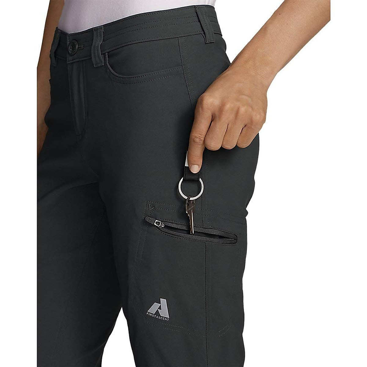 Eddie Bauer Women's Rainier Capris, Medium Indigo, 6, Tall