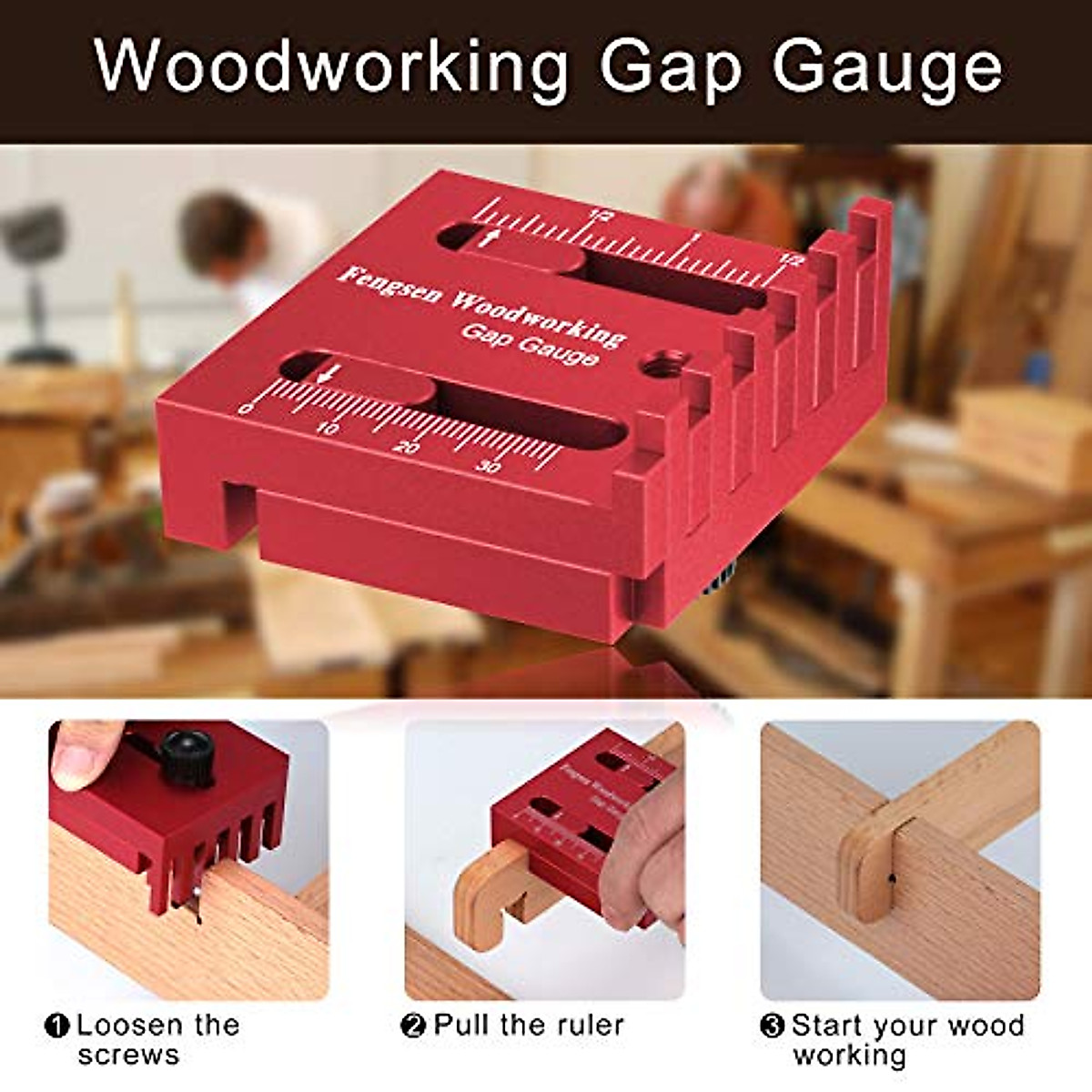Depth Measuring Ruler Woodworking Mini Gaps Gauge Aluminum Alloy Depth Line Ruler Marking Gauge Depth Measuring Ruler