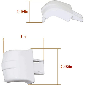 Aupll Replace WR2X8345, Door Bar End Cap Replaces, Hotpoint (2 Pack)