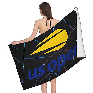 Lujzwop Us Open Tennis 2023 Beach Towel, Oversized Pool Towel, Quick Dry Microfiber Beach Towel for Men and Women