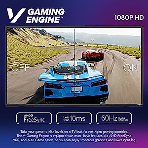 VIZIO 32" Class Full HD 1080p, Smart LED TV, Bluetooth Connectivity, Game Mode AMD, FreeSync, Compatible with Alexa & Google Assistant + Free Wall Mount (No Stands), D32FM-K01 (Renewed)