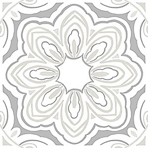 FloorPops FP3896 Marshall Peel & Stick Floor Tiles, Grey