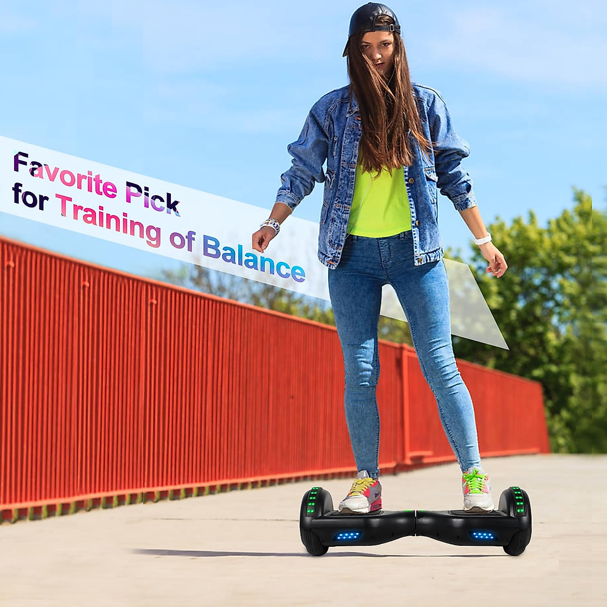 FLYING-ANT Hoverboard with Seat Attachment, 6.5” Self Balancing Scooter with Gokart, Best Gift for Kids and Teenagers