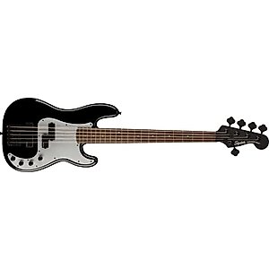 Squier Contemporary 5-String Precision Bass, Black, Laurel Fingerboard