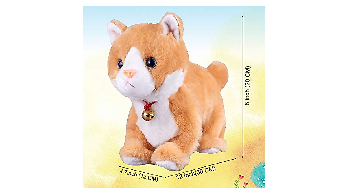 Interactive Yellow Robot Cat Plush Toy for Kids - Marsjoy