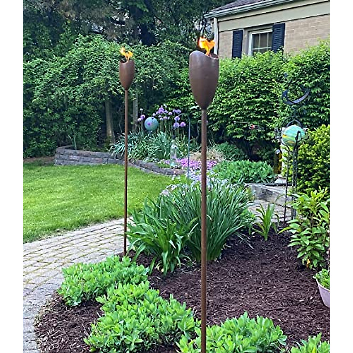 Echo Valley 93116P2 Garden Torch, Hammered Copper