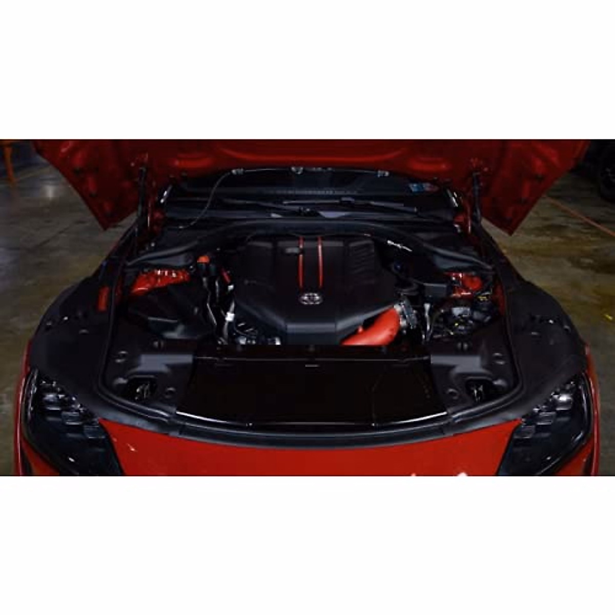 Mishimoto MMICP-SUP-20BK Performance Charge Pipe, Compatible With Toyota Supra GR 3.0L 2020+, Micro-Wrinkle Black