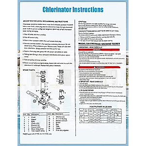 320 Pool Chlorinator Compatible with Rainbow 320 Chlorinator 171096 Automatic Inline Chlorine/Bromine Feeder, 320 Chlorinator Can Handle Up to 70000 Gallons of Water