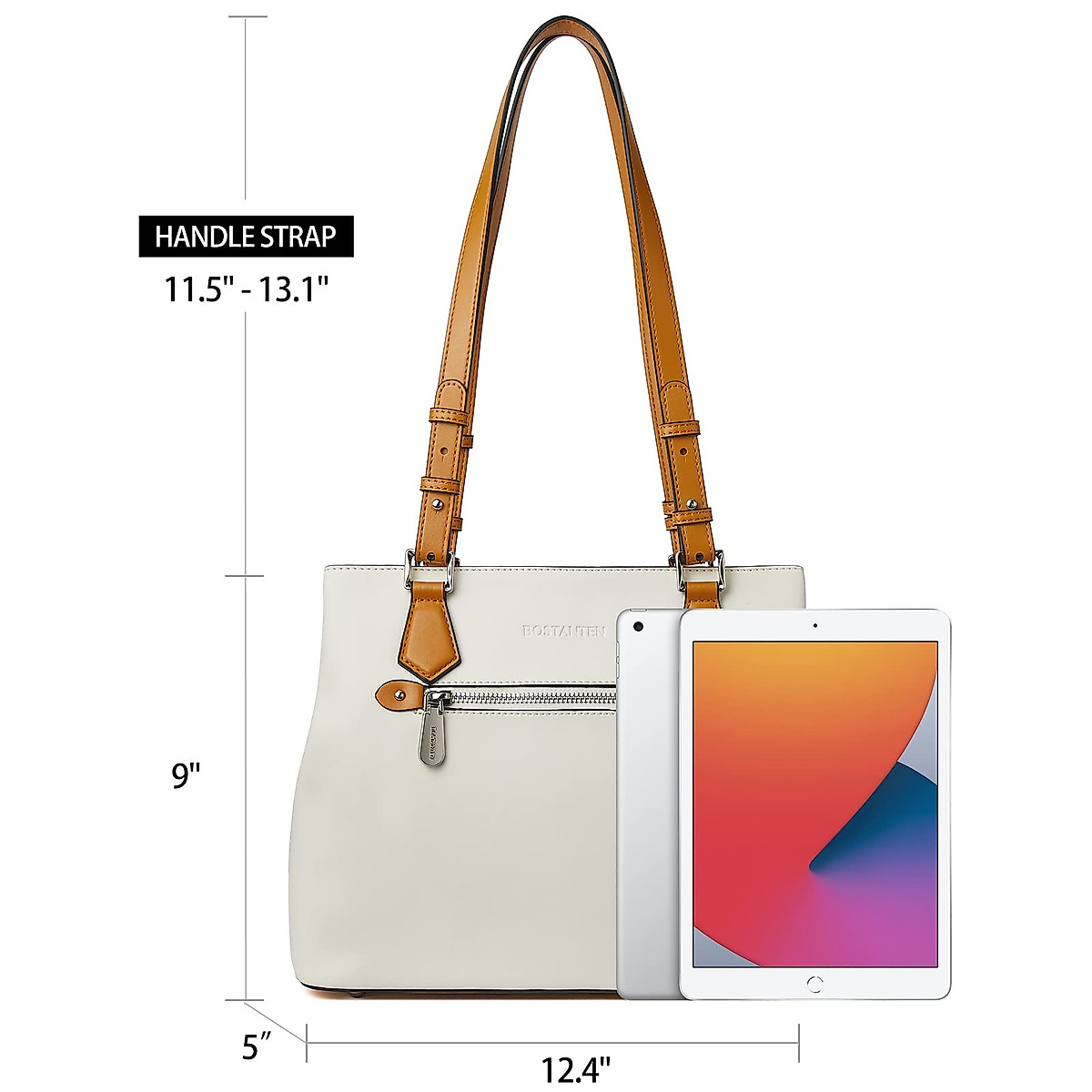 BOSTANTEN Leather Handbags Satchel Bags for Women Designer Shoulder Purses Top Handle Crossbody Bags