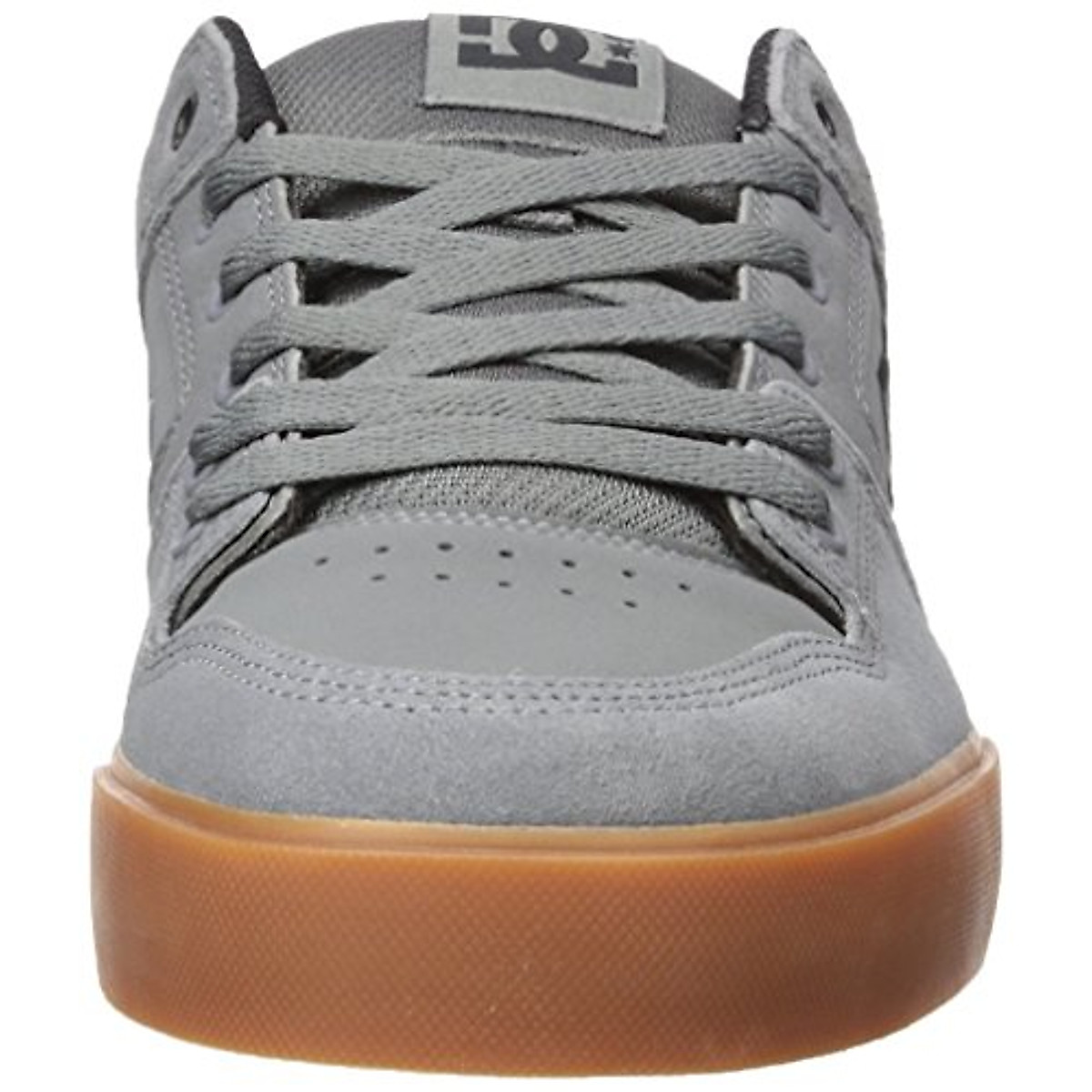 DC Men's Pure Low Top Casual Skate Shoe, Grey/Gum, 11 M US