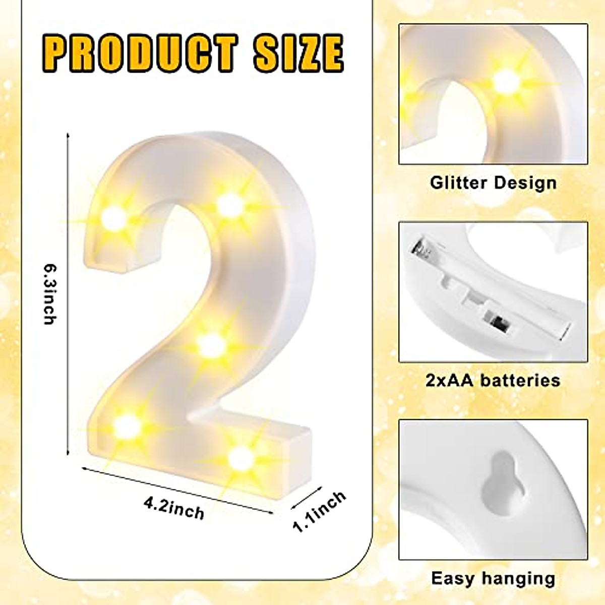8 LED Marquee Letter Lights Grad 2023 Sign, Grad Light up Letter Numbers for Graduation Party Decorations, 2023 Graduation Decorations Party Supplies (White)