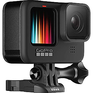GoPro HERO9 Black - Waterproof Action Camera with Front LCD and Touch Rear Screens, 5K Ultra HD Video, 20MP Photos, 1080p Live Streaming, Webcam, Stabilization