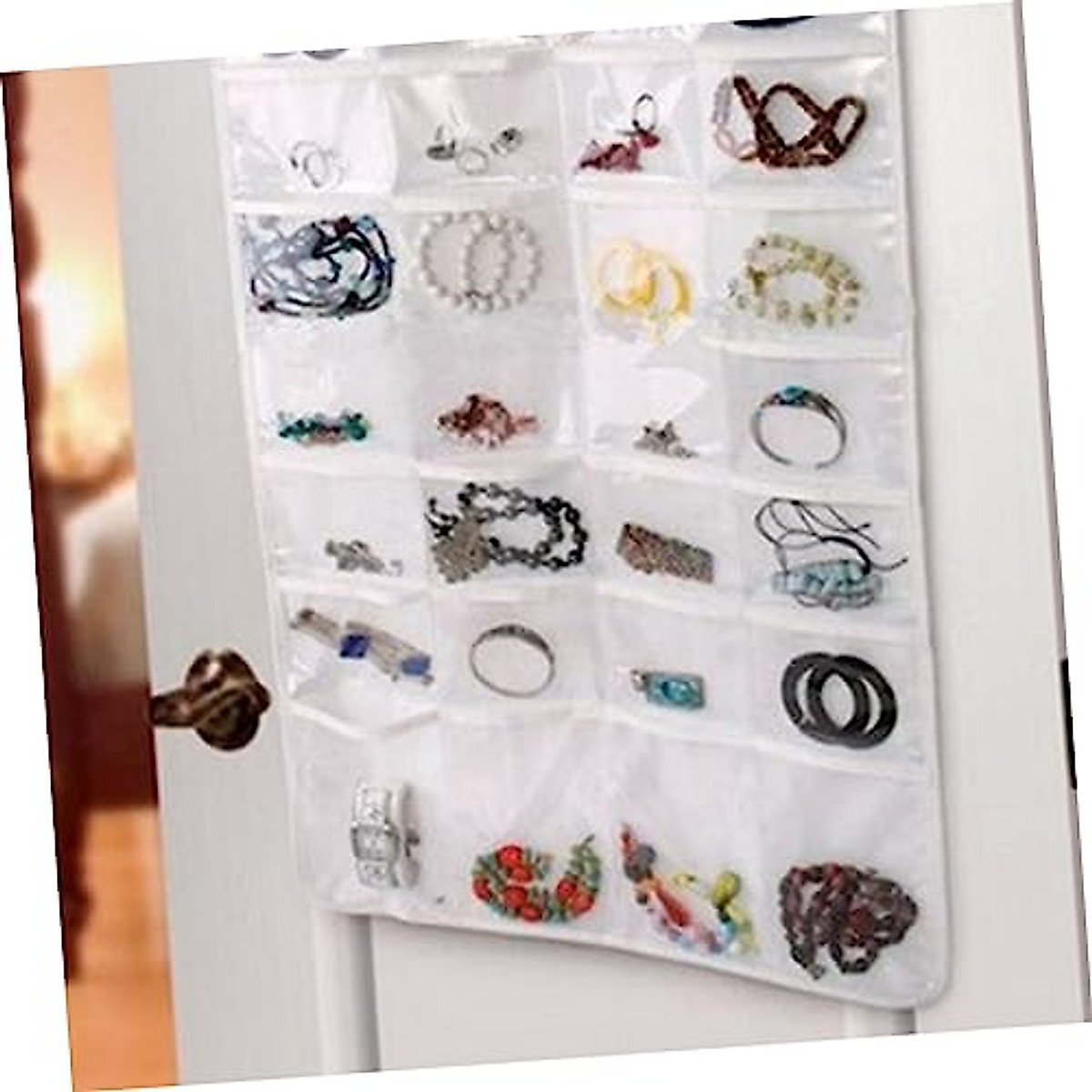 ABOOFAN Jewelry Display Bag Jewelry Hanging Bag Hanging Bag for Jewelry Bracket White Storage