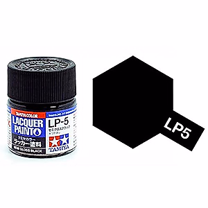 TAMIYA Lacquer Paint LP-5 Semi-Gloss Black 10 mL TAM82105 Lacquer Primers & Paints