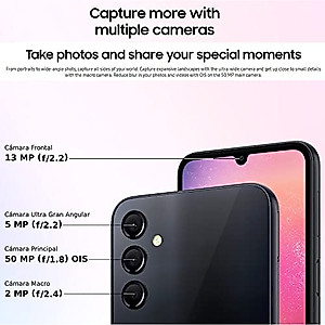 SAMSUNG Galaxy A24 4G LTE (128GB + 4GB) Unlocked Worldwide Latin Version (Only T-Mobile/Mint/Metro USA Market) 6.5" 50MP Triple Camera + (w/Fast 25w Wall Dual Charger) (Green)