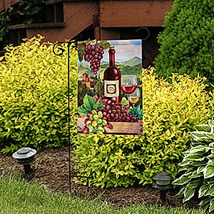 Wine Country Summer Garden Flag Vineyard Grapes 12.5" x 18" Briarwood Lane