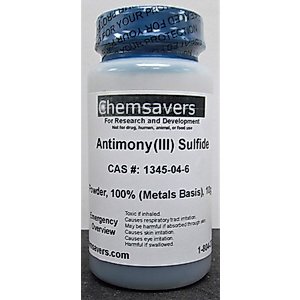 Antimony(III) Sulfide, Powder, 100% (Metals Basis), 10g