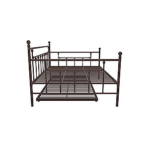 DHP Manila Metal Full Size Daybed and Twin Size Trundle (Bronze)