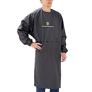 Yardbird Butchering Apron, Durable Waterproof Material, Full Length Sleeves, Elastic Cuffs, Two Adjustable Straps, Easy to Clean, One Size Fits Most, 373120010410,Black