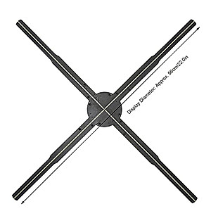 3D Holographic Advertising Machine Holographic Projector Fan 100-240V High Resolution For Shop For Windows For Hospital For Bar For IOS (US Plug)