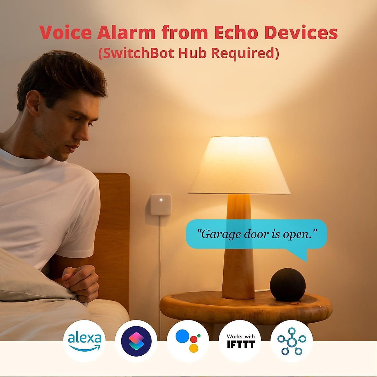 SwitchBot Door Alarm Contact Sensor - Smart Home Security Wireless Window Alarm and Door Sensor, Add SwitchBot Hub Mini to Make it Compatible with Alexa