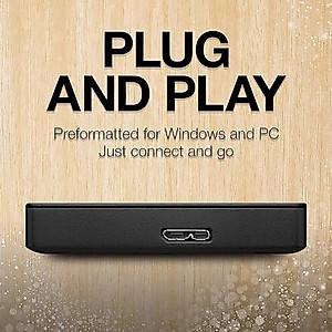 Seagate Portable 2TB External Hard Drive HDD — USB 3.0 for PC, Mac, PlayStation, & Xbox -1-Year Rescue Service (STGX2000400)