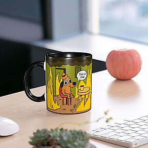 POOTRY This Is Fine Dog Mugs Funny Coffee Mug Can Be Used To Decorate The Table. It's A Good Gift for Men And Women Are Good Choices For Drinking Water At Home And Office,11 Ounce