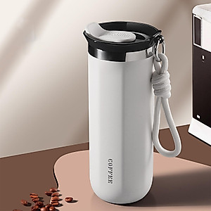 17oz Tumbler with Lid, Double Wall Vacuum Insulated Travel Tumbler, Stainless Steel Insulated Coffee Mug, Reusable, Leak-Proof, for Hot and Cold Drinks
