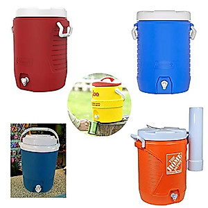 Mountain Water Cooler Spigot for Rubbermaid Gott Cooler Valve,Push-Button Style,3 Pieces