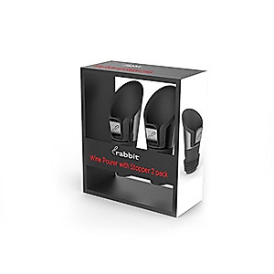 Rabbit Wine Pourer Stoppers (Stainless Steel, Set of 2)