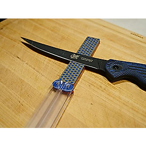 DMT FWFC DuoSharp Double-Sided Diamond Sharpening Stone for Knives and More, 8-Inch, Fine/Coarse