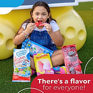 Candylandia Cotton Candy Bulk - Skittles Flavor Carnival Cotton Candy - Cotton Candy Party Favors for Birthdays, Party Themes, & More - Flavored Cotton Candy Bag - 2 Bags