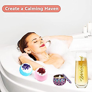 Bridesmaid Proposal Gifts Set-Will You be My Bridesmaid Gift Box, Wedding Engagement Gifts,Bachelorette Party Bridal Showers gifts,Bridesmaids Bracelets, Necklaces And Bridesmaids Socks Rose Spa Gifts