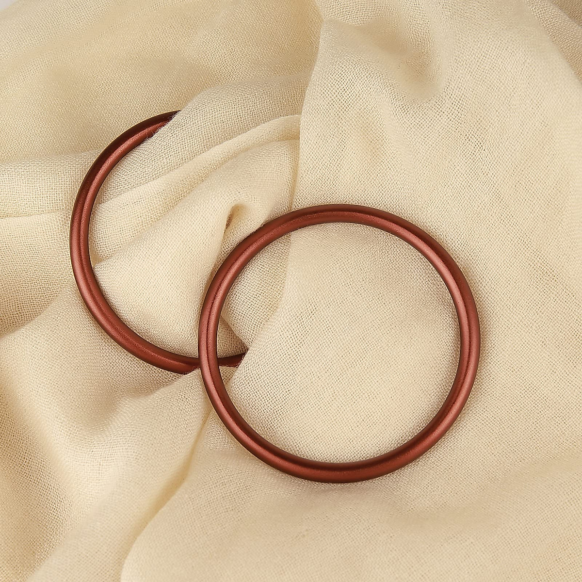 Accmor Baby Sling Ring, 3" Aluminum Sling Rings for Baby Wrap Slings, Dark Brown