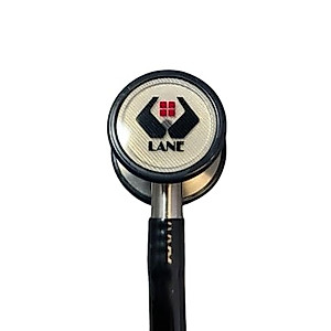 Lanescope Convertible Cardiology Stethoscope by Lane Instrument, Multiple Colors Available (Black)