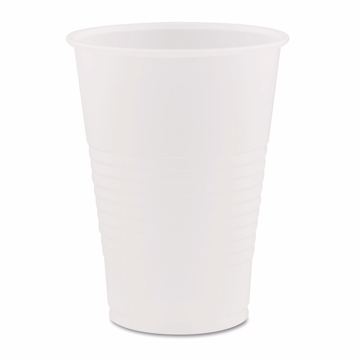 Dart Y7 7 oz Trans Ribbed Wall PS Cup (Case of 2500)