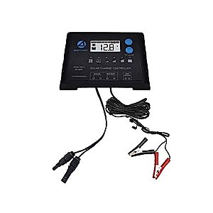 ACOPOWER ProteusX 20A 12V/24V Waterproof Charge Controller with Alligator Clips and Solar Connectors